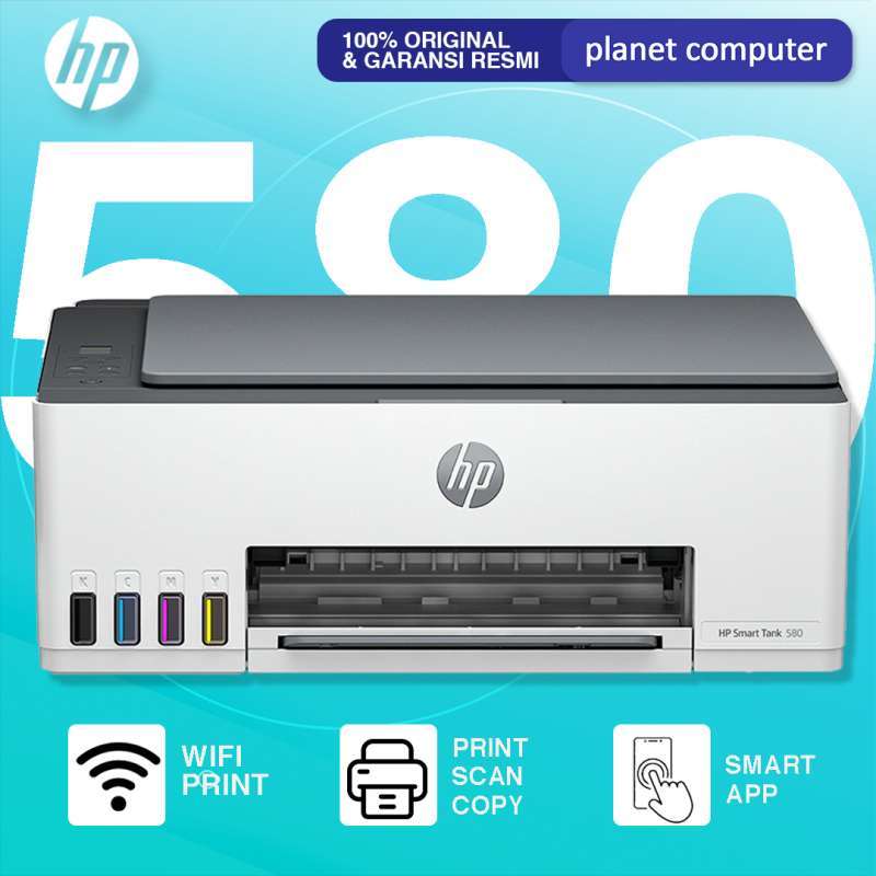 Jual Hp Smart Tank 580 All-in-one Printer Wireless Print Scan Copy Hp ...