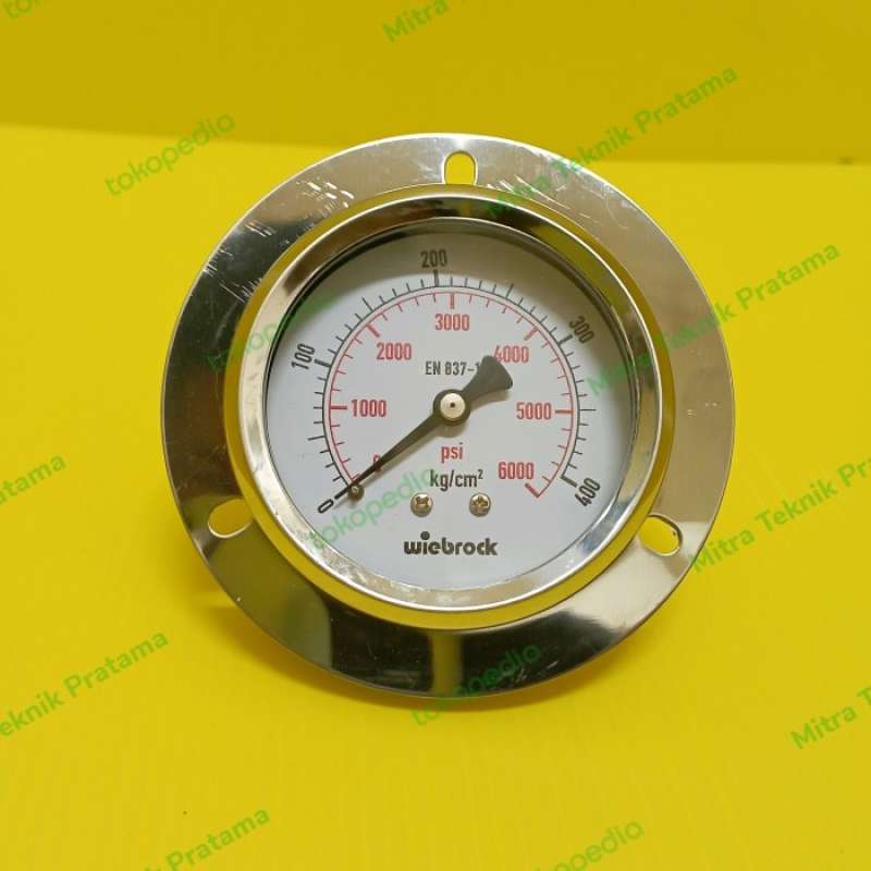 Promo Manometer Pressure Gauge Stainless Payung 4 inchi 6000 psi 400 ...