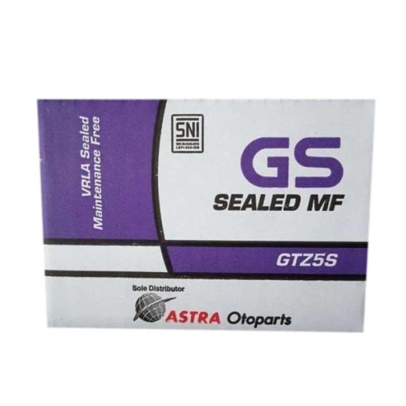 Promo Accu/aki Motor Kering Gs Astra Original Gtz5s Untuk Motor Beat, Scoopy Diskon 17% Di ...