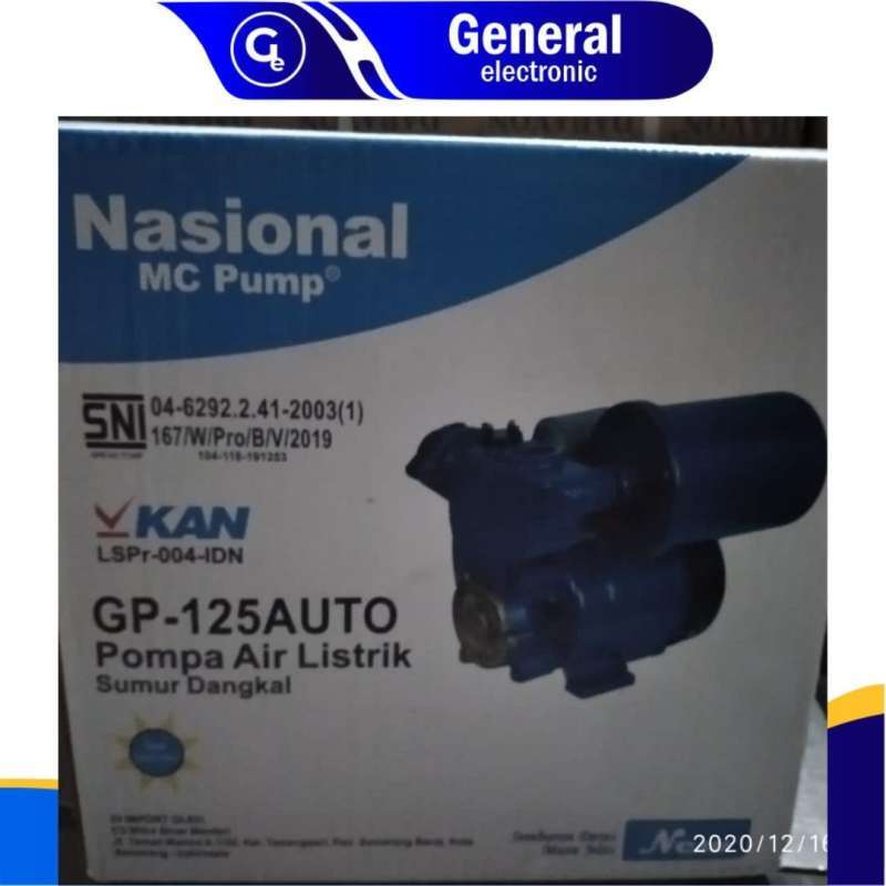 Jual Pompa Air Nasional Mc Pump Gp 125 Auto / Mcpump Otomatis ...