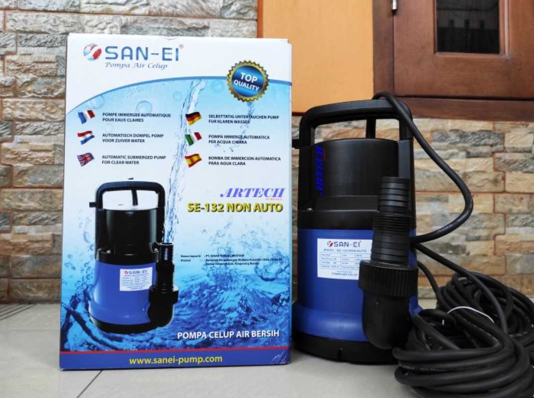 Promo SAN EI SE-132 NON AUTO POMPA AIR CELUP JAMINAN ORI (SUBMERSIBLE PUMP) Diskon 23% di Seller ...