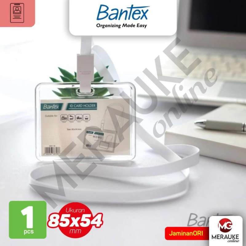 Jual Bantex Transparant Name Tag / Gantungan Kartu Nama Landscape Di ...