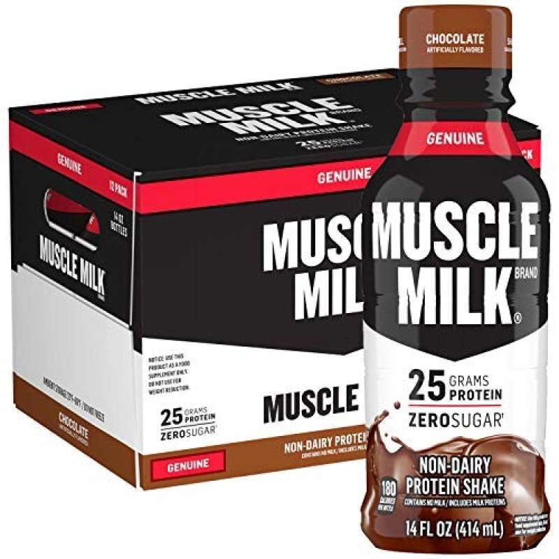 Promo Muscle Milk Genuine Protein Shake, Chocolate, 25G Protein, 14 Fl ...