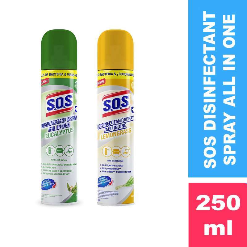 Sos Lemongrass Disinfectant Spray 250 Ml Lengkap Harga Terbaru Juni ...