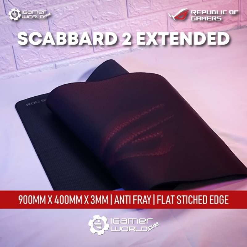 Promo ASUS ROG Scabbard II / Scabbard 2 Extended Gaming Mousepad Diskon ...