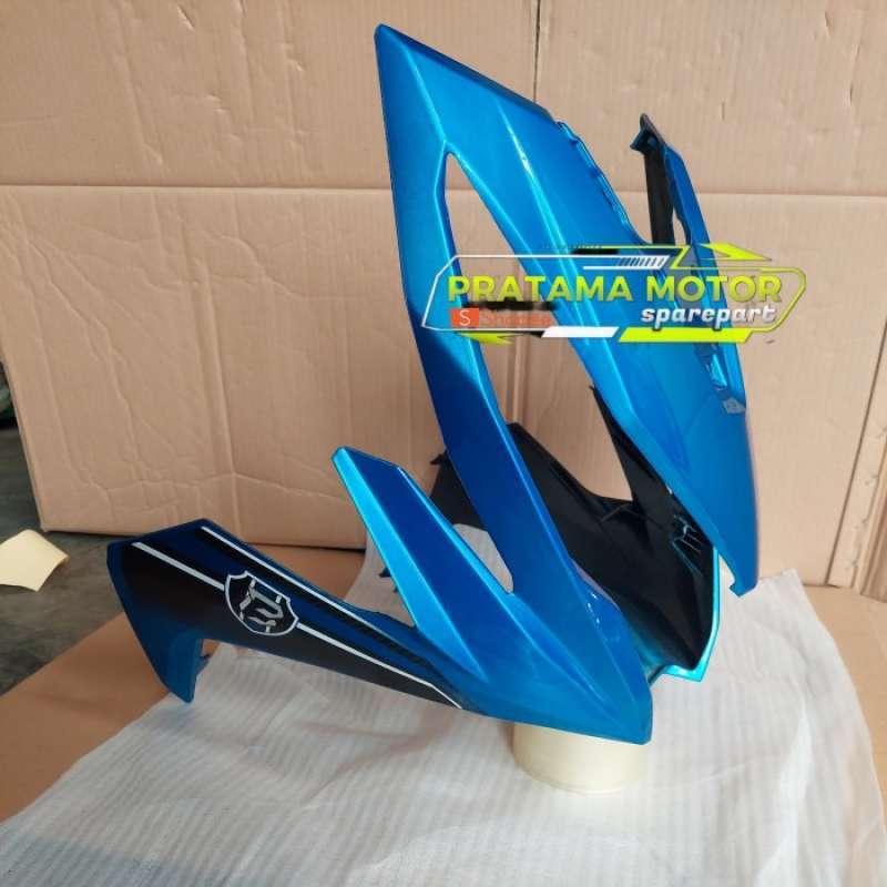 Jual Tameng Body Depan Beat Fi Esp Biru 2019 Plus Striping/sticker Di ...