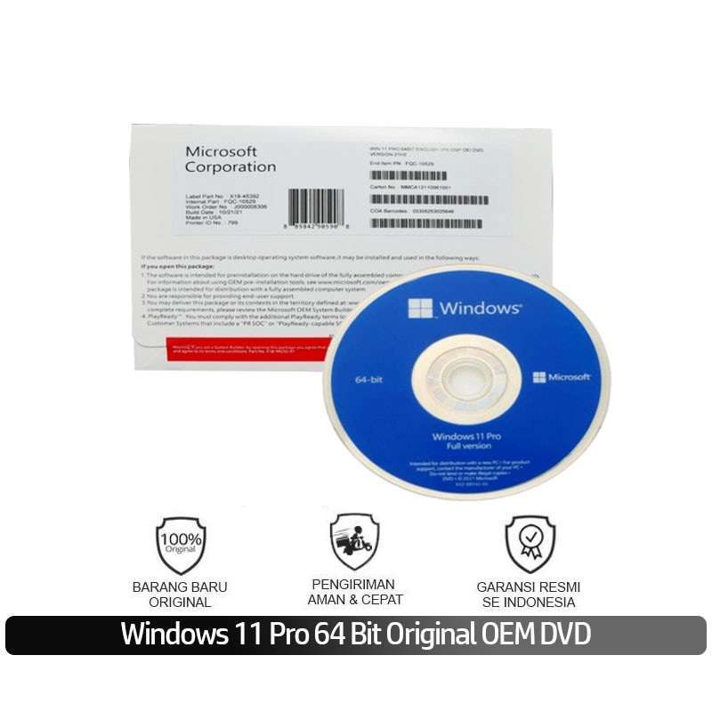 Promo Windows 11 Pro 64 Bit Original Diskon 7% di Seller SOFTCOM ...