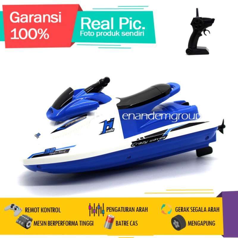 Promo Mainan Remot Kontrol RC Perahu Kapal Speedboat Drag Racer 2,4GHZ ...