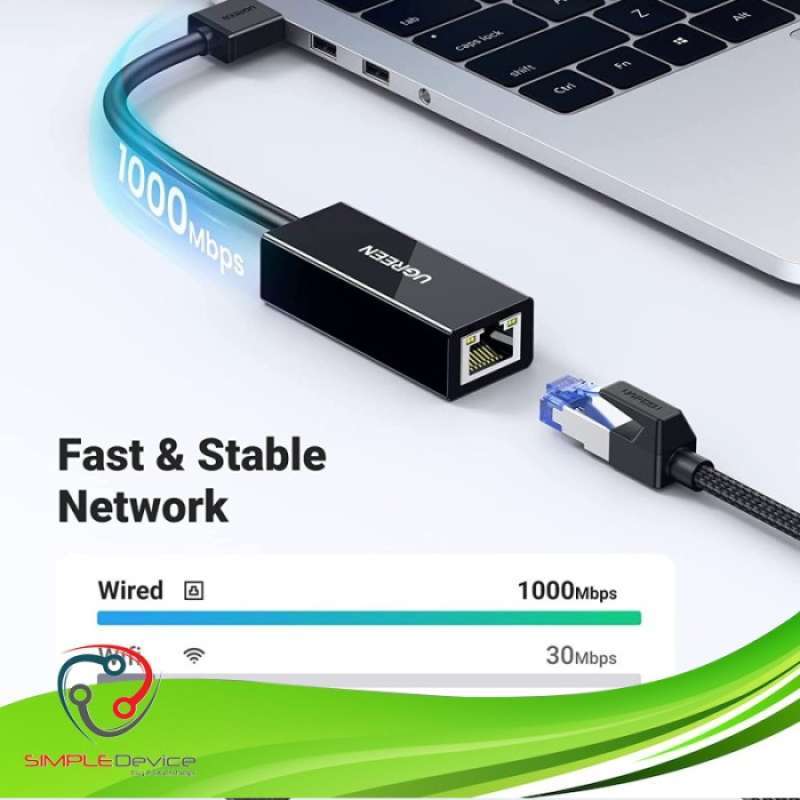 Promo Ugreen Usb 3.0 Lan Ethernet 1 Gbps Netwok Adapter Driver Free ...