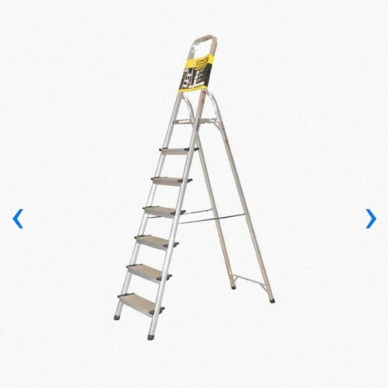 Promo Krisbow Tangga Lipat Aluminium 7 Wide Step Ladder 7 Step Pijakan ...