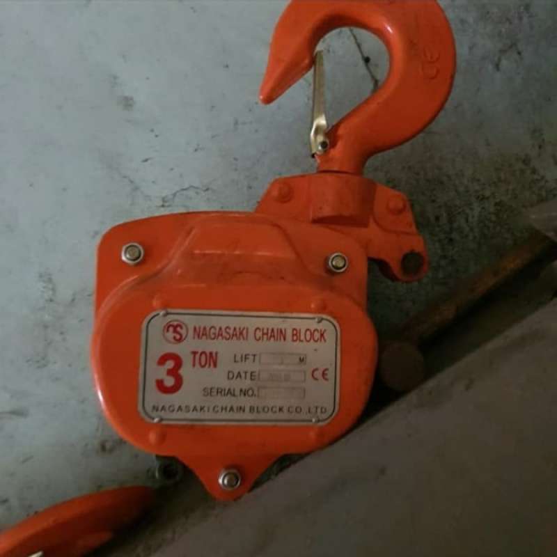 Promo (GJT) Chain Block NAGASAKI Capacity 3 Ton x 3 mtr Diskon 23% di ...