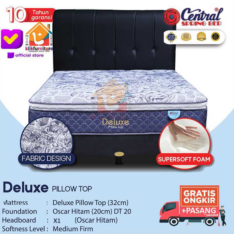 Jual Springbed Central Deluxu Pillowtop Original Murah - Harga Diskon ...