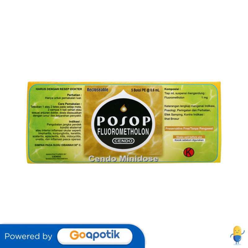 Jual CENDO POSOP 5 x 0.6 ML MINIDOSE di Seller Apotek Medtrust - Kramat ...