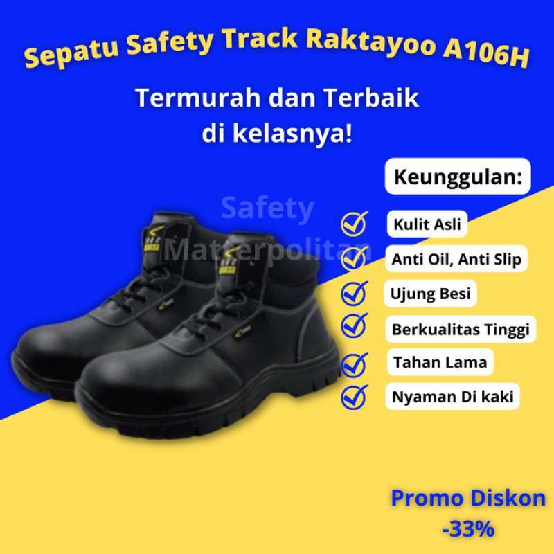 Promo Sepatu Safety Septi Track Raktayoo A106H Ujung Besi Proyek Boot ...