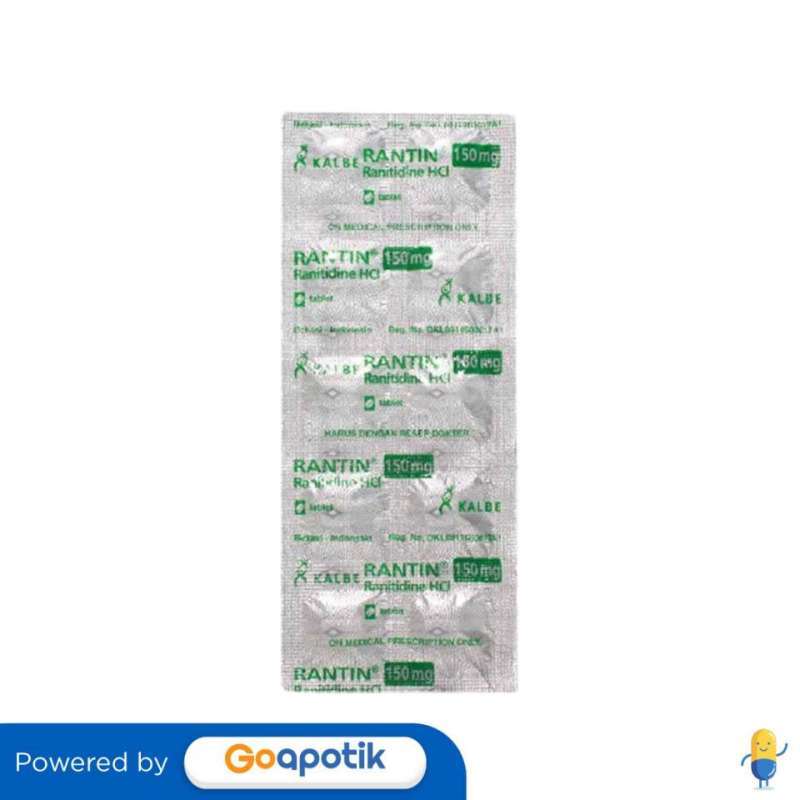 Jual RANTIN 150 MG STRIP 10 TABLET di Seller Apotek K-24 Menganti ...