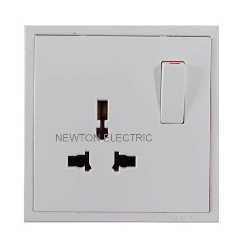 Promo Simon i7 Stop Kontak Multi Standard / Socket w Switch- White ...