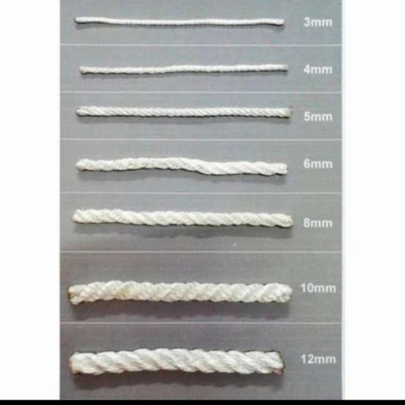 Promo Tali Tambang Kecil Tali Nilon Plastik Putih Tambang Nylon 4mm Per ...