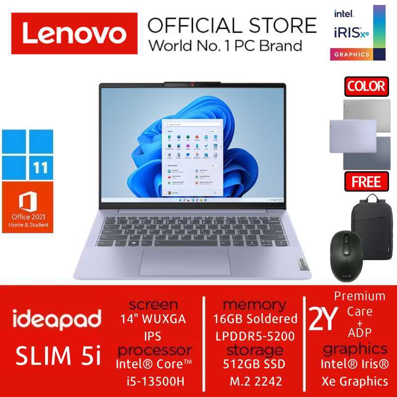 Jual Lenovo IP Slim 5 63ID 64ID 65ID [Core i5 13500H/16GB/512GB SSD/14 ...