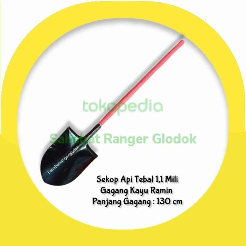 Promo Sekop Api Pemadam Tebal 1,1 Mili Gagang Kayu Ramin Diskon 23% di ...