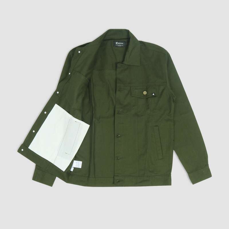 Promo BRODO - Trucker Jacket Olive Diskon 50% di Seller BRODO Official ...