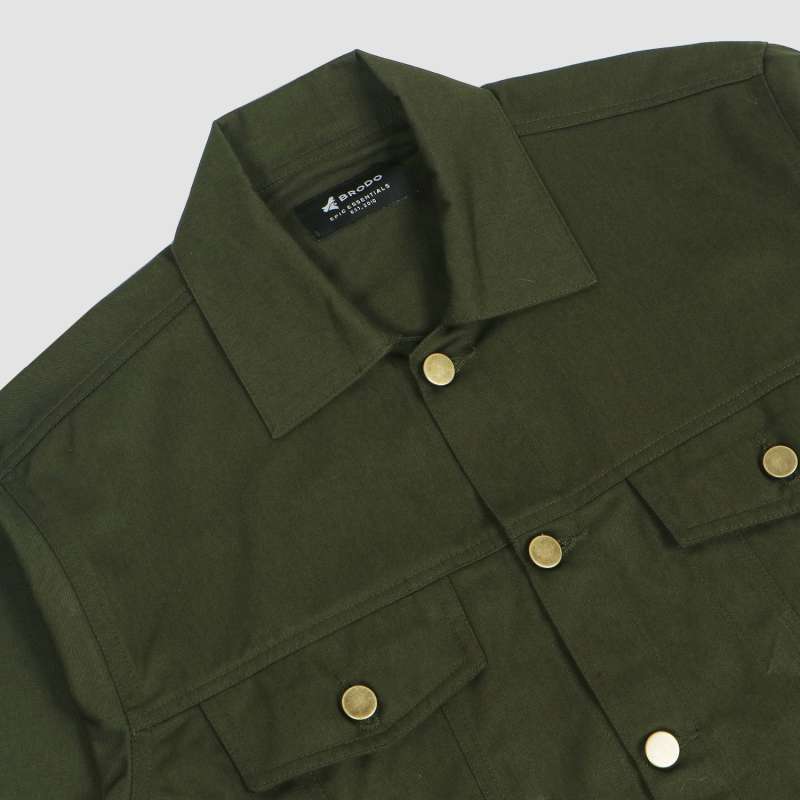 Promo BRODO - Trucker Jacket Olive Diskon 50% di Seller BRODO Official ...
