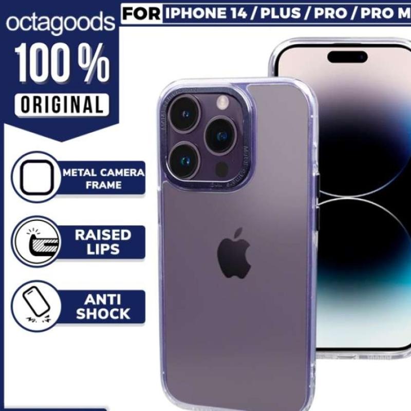 Jual case iphone 14 pro max plus octagoods hybrid camera frame clear ...