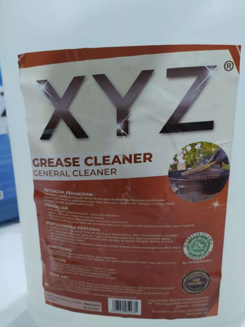 Promo Xyz General Grease Cleaner (5l) Diskon 23% Di Seller Indah Medica ...
