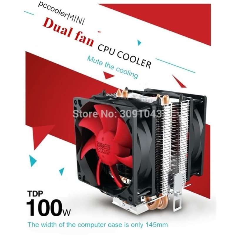 Promo Heatsink Fan Hsf Cpu Cooler Intel Amd Heatpipes Not Coller Master ...