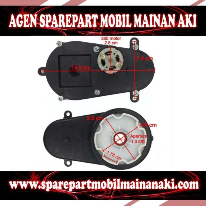 Promo Gearbox Setir Stir + Dinamo 12V Mobil Motor Mainan Aki Model 2 ...