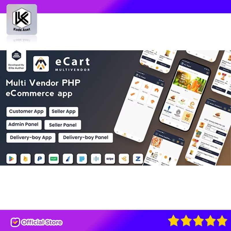 Promo SOURCE CODE APLIKASI ECART - MULTI VENDOR ECOMMERCE SYSTEM BY KODEASET Diskon 98% di ...