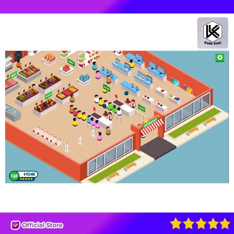 Promo SOURCE CODE APLIKASI TAP SUPERMARKET - HTML5 GAME BY KODEASET ...