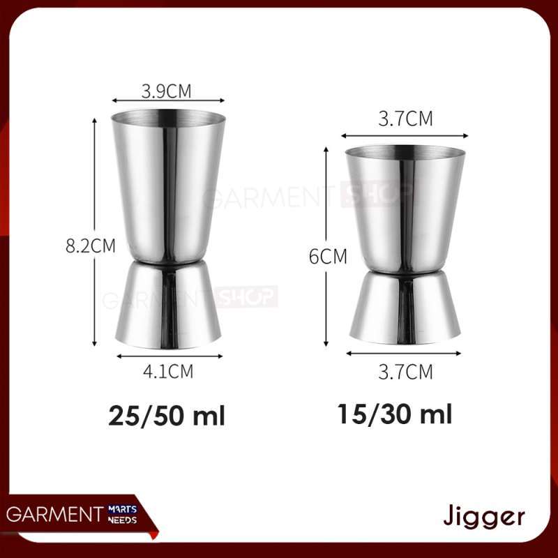 Promo Jigger Stainless Steel Sirup Gelas Takar Gula Syrup Measuring Cup ...