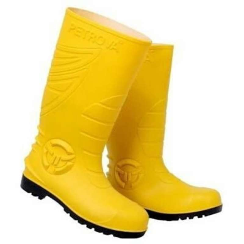 Jual Sepatu Boots Petrova PVC Kuning Dengan Besi / Safety Boot di ...