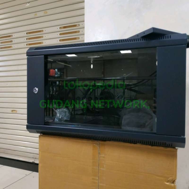 Promo Wallmount Rack 6U Depth 500mm Single Door 19'' / Rack Server 6U ...