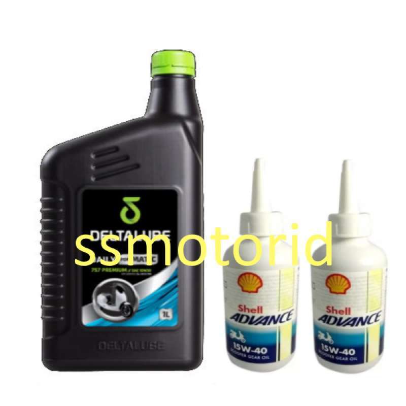 Promo Oli Mesin Motor Deltalube Daily Matic 1 Liter + 2 Oli Gardan ...