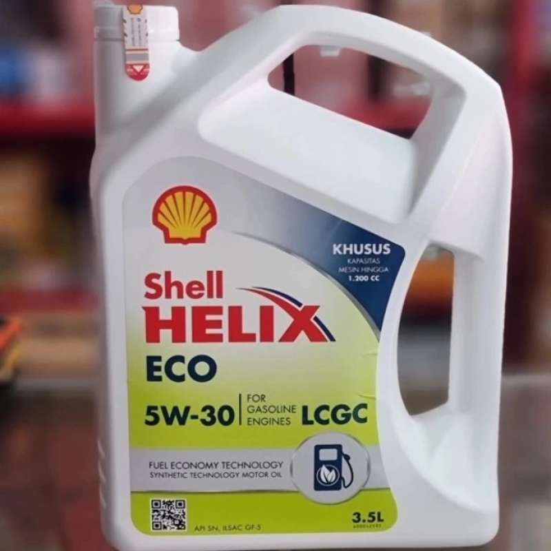 Promo Shell Helix ECO LCGC 5W - 30 Full Synthetic 3.5 Liter Diskon 23% ...