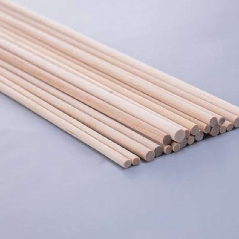 Jual Stick Kayu Bulat Mini Diameter 1cm X 40cm/dowel Kayu Ramin Di ...
