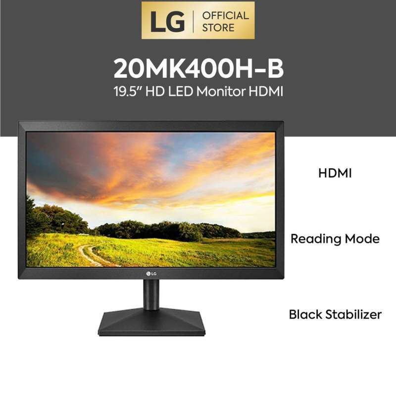 Jual LG 20MK400H-B 19.5 HD LED Monitor HDMI di Seller KomputerMedan ...