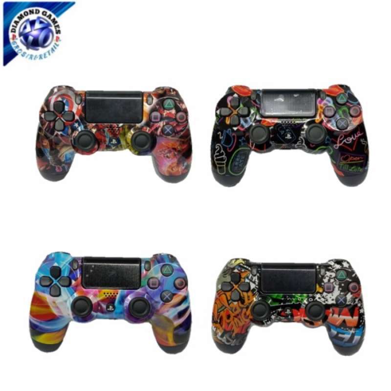 Jual Stik Stick Ps 4 Original Pabrik Op Motif Corak Ps4 Free Kabel ...