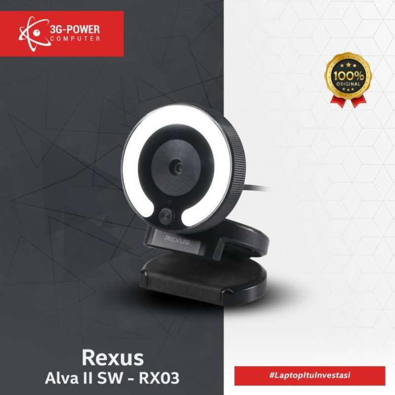 Promo Rexus Alva II SW RX03 Webcam Stream With Mic and Ring Light ...