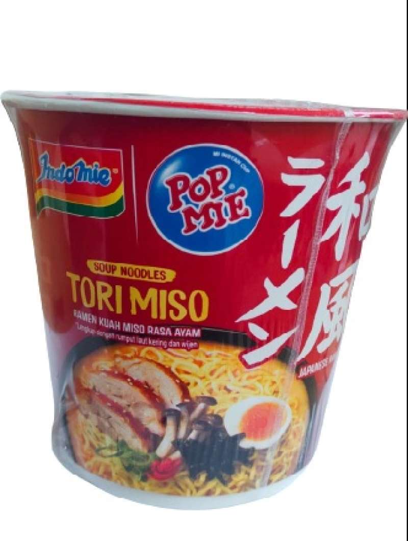 Jual Popmie Tori Miso Ramen 77gr Pop Mie Ala Jepang Satuan Di Seller ...