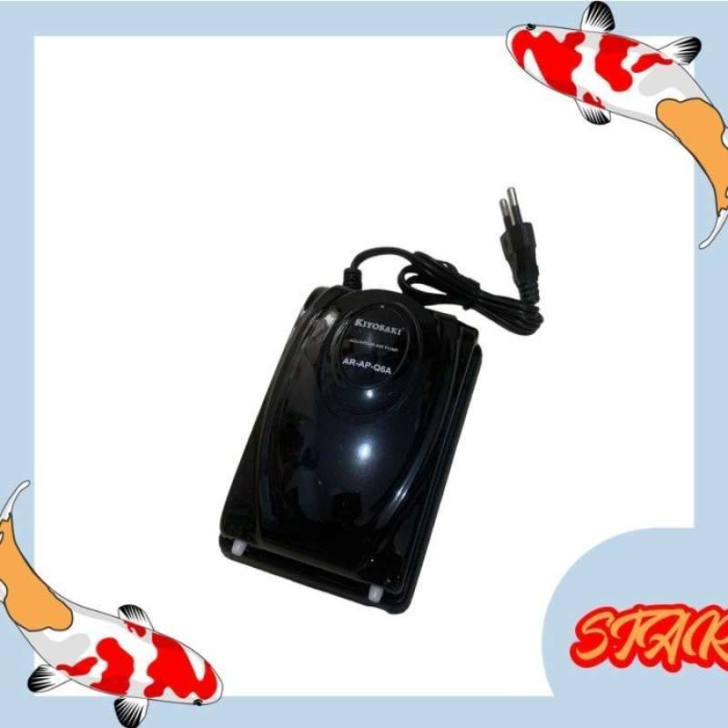Jual Mesin gelembung aquarium 2 lubang aerator KIYOSAKI AR AP Q6 Q 6 A ...