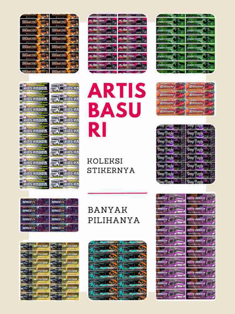Promo Stiker Bus Basuri Koleksi Terbaru - Gemoy Diskon 40% Di Seller ...