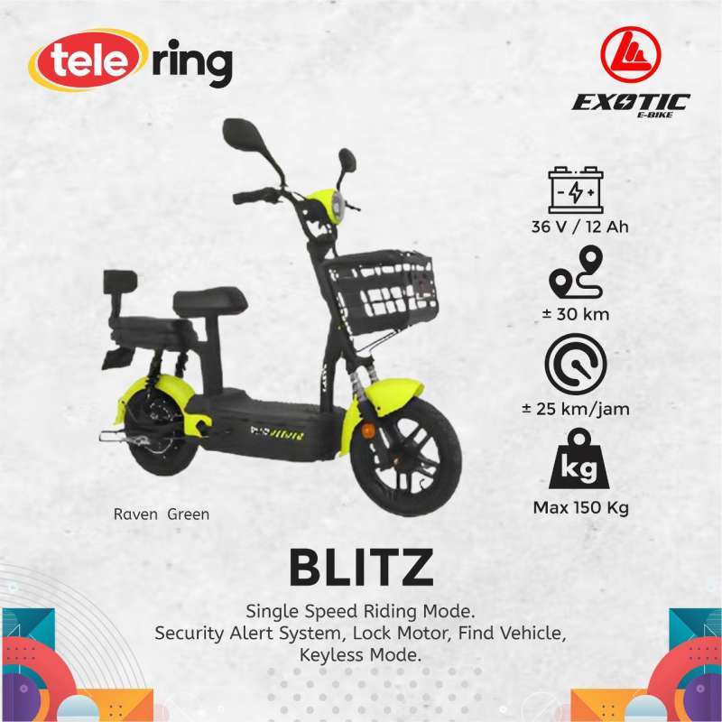 Jual Sepeda Listrik Exotic Blitz Original Terbaru - Harga Promo Murah ...