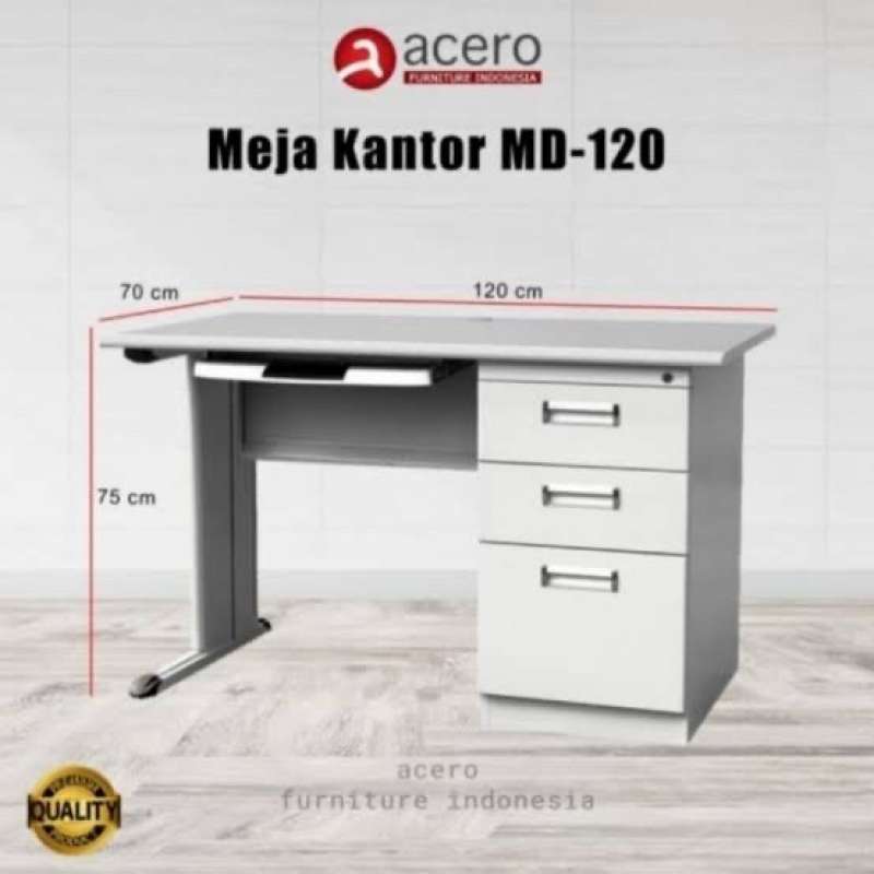 Jual Meja Kantor Besi Acero Md 120 Meja Kerja Meja Tulis Plat Meja ...