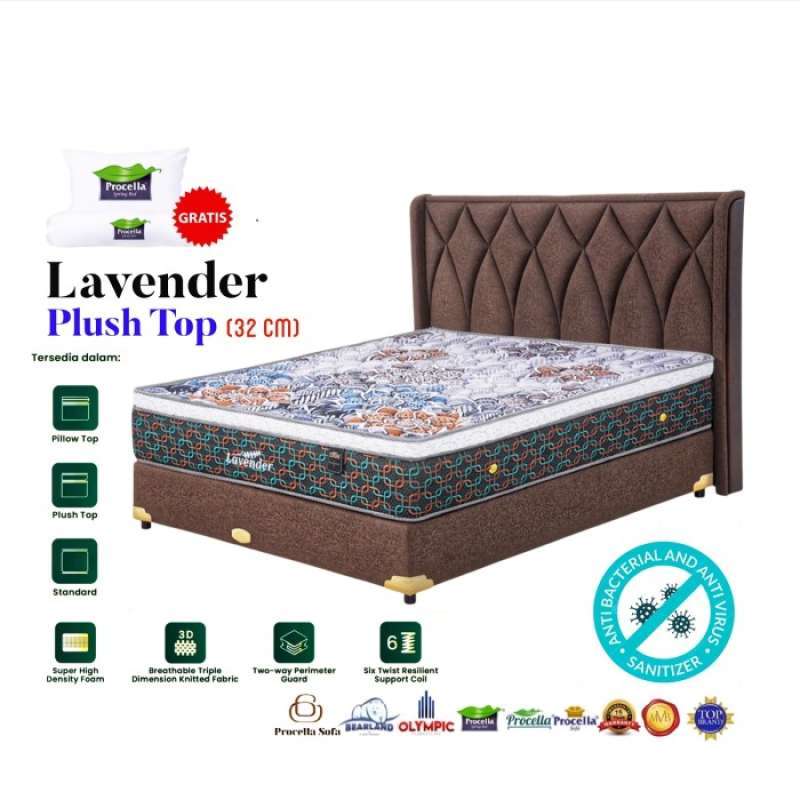 Jual Matras Procella Springbed Procella Neo Calista Lavender Plush Top ...
