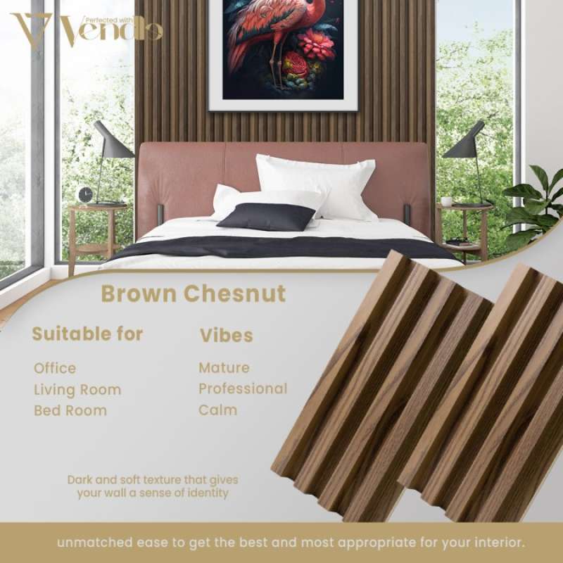 Promo WPC 24mm 3 Meter Wall Panel Dinding Kayu - Dekor Dinding 3D Wall ...