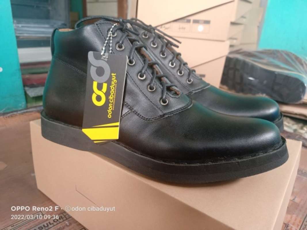 Promo OC-EDGAR SEPATU BOOT PRIA KULIT ASLI ODON CIBADUYUT BEST QUALITY - Hitam, 38 - 41 Hitam ...