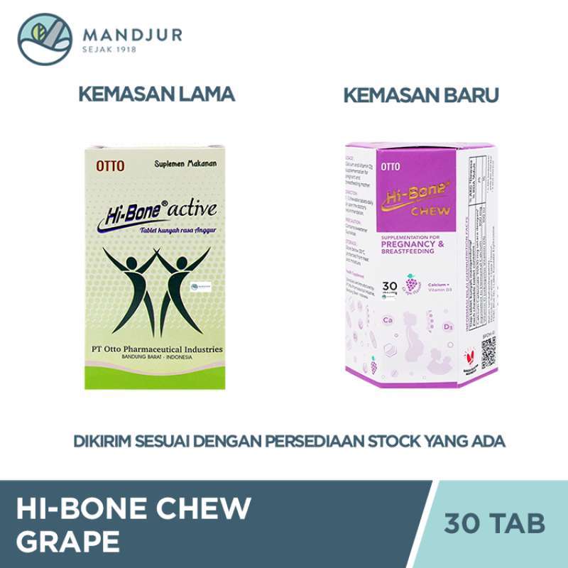 Jual Hi-bone Chew Grape 30 Tablet - Suplemen Ibu Hamil Dan Menyusui Di ...