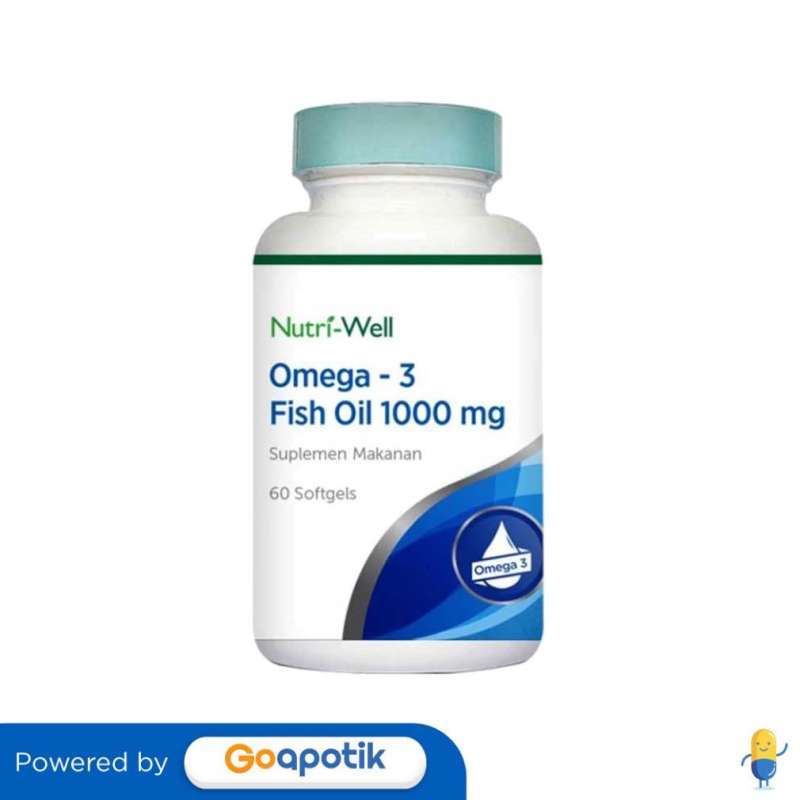 Jual NUTRIWELL OMEGA 3 FISH OIL 1000 MG BOTOL 60 KAPSUL di Seller ...